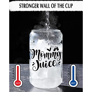 Mothers Day Gift for Mom - 16OZ Iced Coffee Cup, Mom to Be Gift, Mommy Juice Can Glass, Mama Cup, New Mom Gifts after Birth, Mom Birthday Gifts for Women