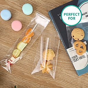 iMailer - 1000 Pack - 3" x 5" Cellophane Treat Bags Self Sealing- Small Plastic Poly Bags for Bakery, Cookies, Party Favors, Jewelry, Photo