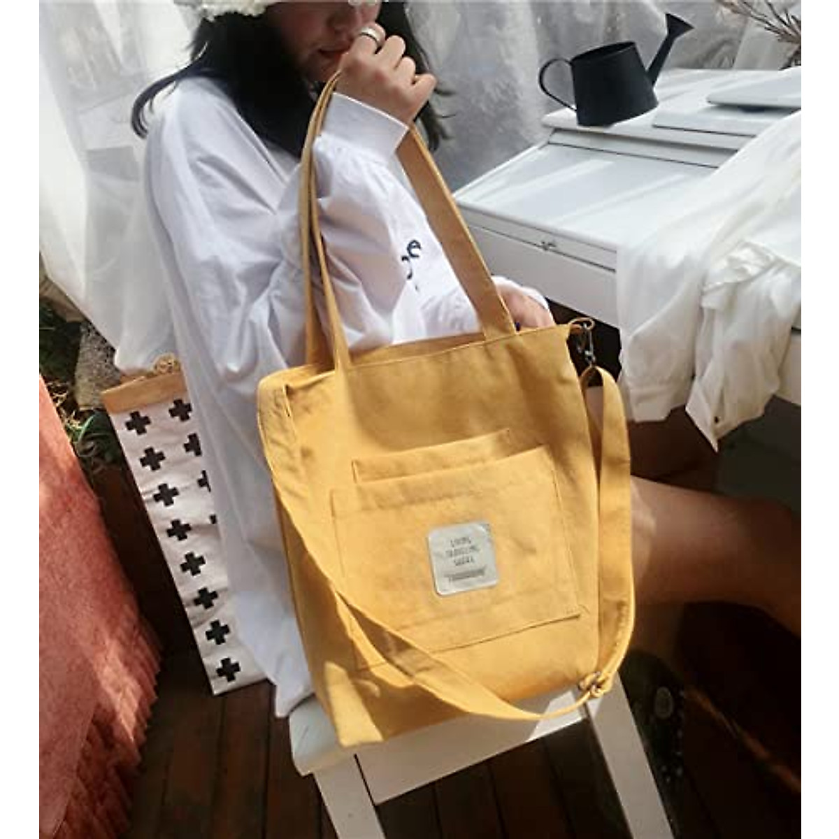 Tote Bag Women Cute Hobo Bag Satchel Bag Shoulder Bag College Bag Travel Bag Crossbody Bag Corduroy Tote Handbag 2023