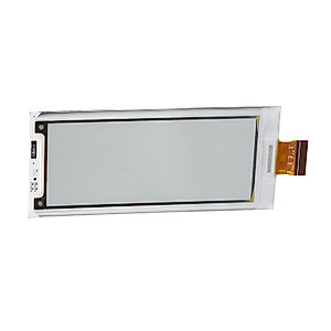 waveshare 3inch E-Paper (G) Raw Display Compatible with Raspberry Pi 4B/3B+/3B/2B/B+/A+/Zero/Zero W/WH/Zero 2W 400×168 Resolution SPI Interface Supports Jetson Nano