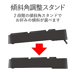 ELECOM Wired Keyboard with Full Numeric pad and USB 2 Port Membrane Type [Black] TK-FCM094HBK(Japan Import)