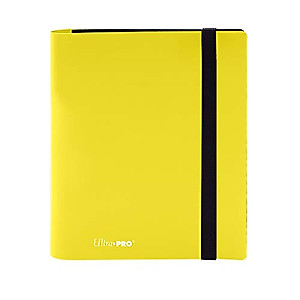 Ultra Pro E-15383 Eclipse 4 Pocket Pro Binder-Lemon Yellow
