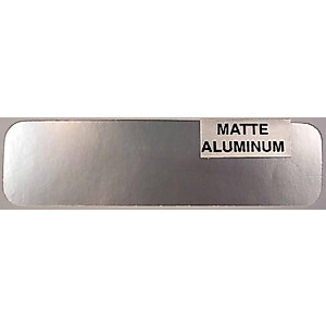 Bare Metal Foil Co 6x11 Thin Sheet Matte Aluminum Foil Adhesive Back