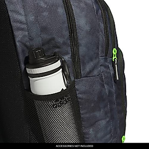 adidas Prime 6 Backpack, Stone Wash Carbon/Lucid Lime Green, One Size