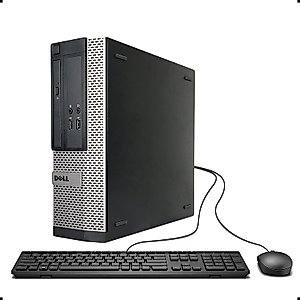 Dell OptiPlex 3020-SFF, Intel Core i5-4570 3.2GHZ, 16GB RAM, 512GB SSD Solid State, 4K Support, DVD, WiFi, DP, VGA, Keyboard, Mouse, Windows 10 Pro 64bit - Multi Languages Support (Renewed)