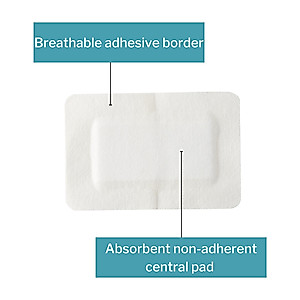 McKesson Island Dressing, Sterile, Polypropylene/Rayon, 4 in x 6 in, 25 Count, 1 Pack