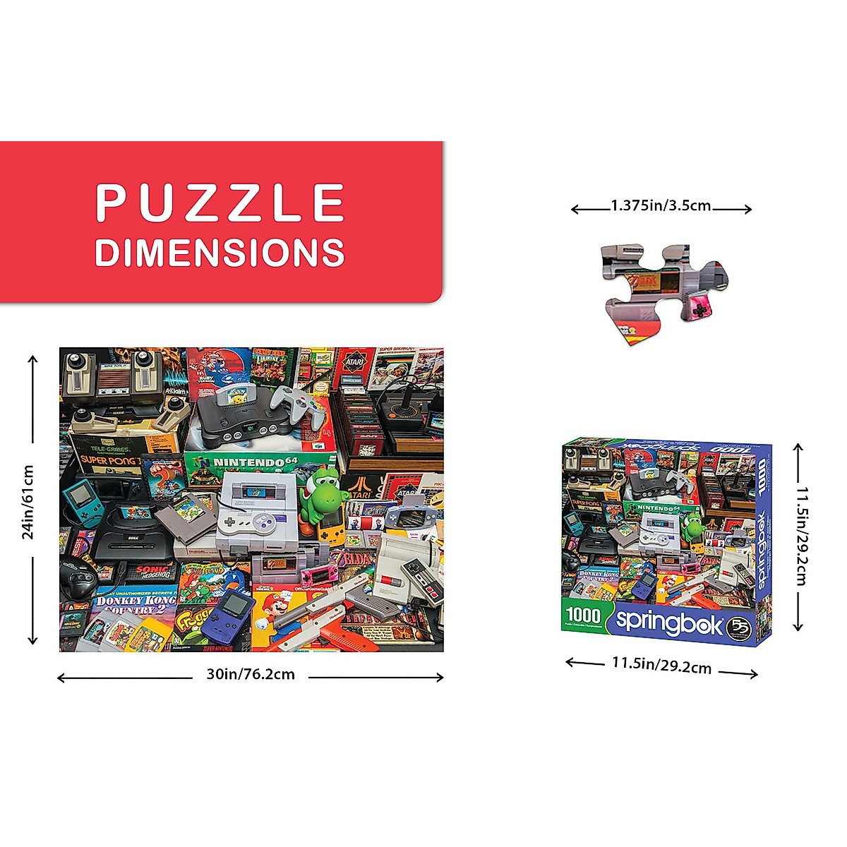 Springbok's 1000 Piece Jigsaw Puzzle Gamer's Trove, Multi