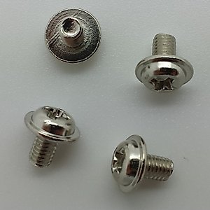 Version Coin - Computer Case Screws M3 X 4mm Pan Washer Head with Phillip's Screwdriver Head Screws for Computer Motherboard, Hard Drives, Optical Drive Mounting (2000)