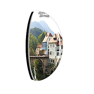 Weekino Slovenia Skofja Loka Fridge Magnet 3D Crystal Glass Tourist City Travel Souvenir Collection Gift Strong Refrigerator Sticker