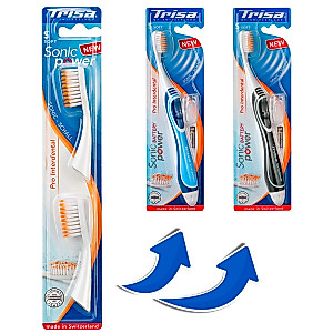 Trisa Pro Interdental Soft Replacement Brushes for Trisa Sonic Power Electric Toothbrush. Brand Quality Made in Switzerland.