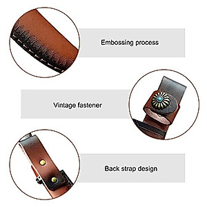 DONGKER Knife Holster, 5" Leather Straight Knife Sheath Vertical Knife Case for 5'' Blade Christmas Festival Gift Cosplay