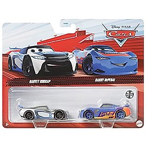 Disney Cars Diecast 2-Pack Next-Gen Racers Easy Idle #15 Harvey Rodcap and RPM #64 Barry DePedal