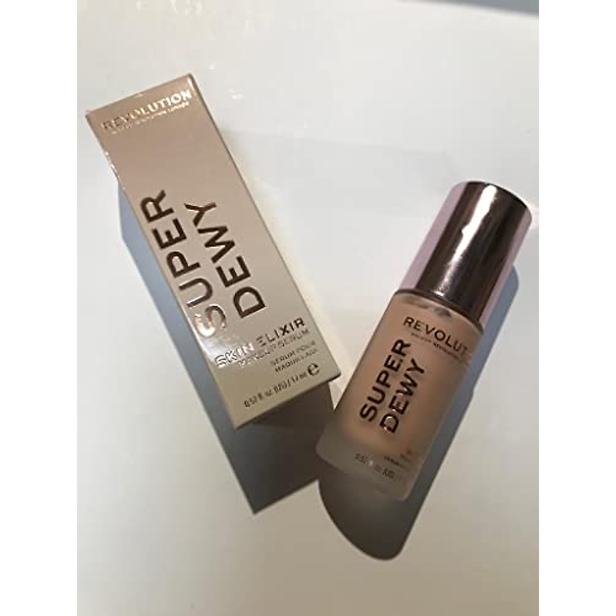 Makeup Revolution Superdewy Make Up Serum, Light Coverage Makeup Foundation, Leaves A Dewy Finish, Vegan & Cruelty Free