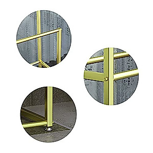 -Shelf Towel Holder Standing for Bathroom,Metal Towel Stand with Shelf,Outdoor Pool Towel Drying Rack,Heavy Duty Bath Accessories Bathroom Balcony Shelves/Gold/70 * 23 * 100Cm