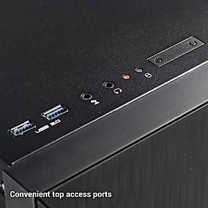 iBUYPOWER Elite Gaming PC Computer Desktop N27B 067i (Intel i7-8700 3.2GHz, NVIDIA Geforce RTX 2060 6GB, 8GB DDR4-2666 RAM, 1TB HDD, 240GB SSD, WiFi Included, Win 10 Home, VR Ready), Black