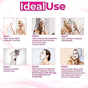 Bronich FDA Certified-Newest Blackhead Remover Pore Vacuum with 30X HD Camera,Deep Pore Cleaner and Blackhead Extractor with 5 Adjustable Suction Levels,USB Rechargeable for Women-Men Skin Care