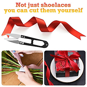 WEGOODZF Ribbon Satin Sneakers Shoelaces: 2 Pair 22mm Wide 47 inch Yellow + Gold Metal Tips Flat Silk Shoe Laces