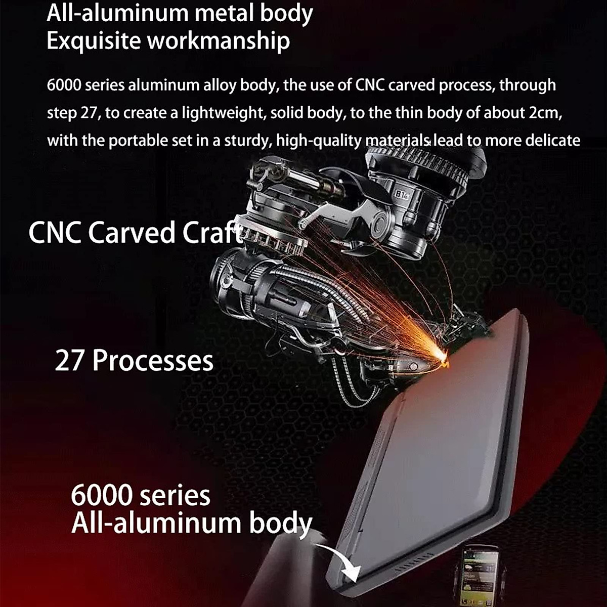 PUSOKEI Mini Laptop, Touchscreen Laptop, 7in HD Touch Screen, Intel J4105 Processor, HD Graphics 600, 12GB RAM, SSD Storage, HDMI, 2MP Webcam, 2.4G/5G WiFi, BT4.2, Metal Body, Windows10 (12G+1T)