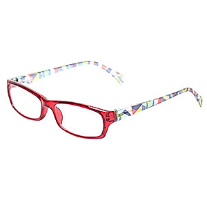 Kerecsen Reading Glasses 5 Pairs Fashion Ladies Readers Spring Hinge with Pattern Print Eyeglasses for Women (5 Pack Mix Color, 2.25)