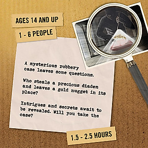 Hidden Games Crime Scene - The Midnight Crown - USA - Realistic Crime Scene Game, exciting Detective Game, Murder Mystery Game