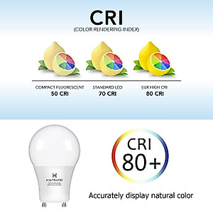 hansang GU24 LED Light Bulb,A19 Shape Bulb,9W (100W Equivalent),900 Lumens,2700K Warm White,Gu24 Twist Lock Base,Replacing CFL Ceiling Light for Home,Non-Dimmable 4 Pack