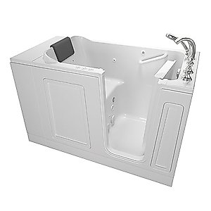 American Standard 3051.119.CRW Acrylic Whirlpool and Air Spa 30"x51" Right Side Door Walk-In Bathtub in White