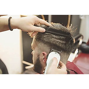 Clipper Guards Cutting Guides for Wahl with Metal Clip #37-500 – /8” to ”– Fits All Full Size Wahl Clippers (Black-Pack of 10)