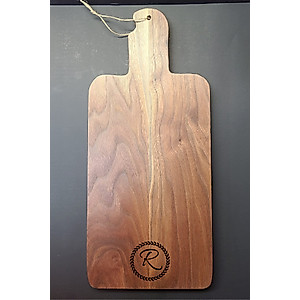 Personalized Natural Walnut Charcuterie Board Meat and Cheese Serving Tray Wedding Gift, Housewarming Gift,