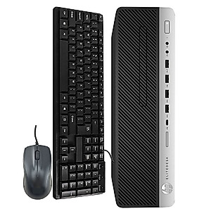 HP EliteDesk 800 G3 SFF Computer Desktop, Intel Core i5-6th Gen Processor, 16GB DDR4 Ram, 512GB NVMe Solid State Drive, HDMI, NVIDIA GeForce GT 1030 2GB DDR5, WiFi & Bluetooth, Windows 10 (Renewed)