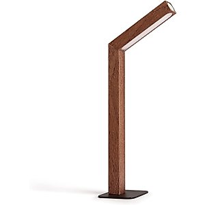 Wooden Versatile Rechargeable Tabletop Lamp - Touch Control, Foldable Design, USB-C Rechargeable LED Light, 1100mAh Battery - Ideal for Bedroom, Living Room, Office, Study, and Emergencies