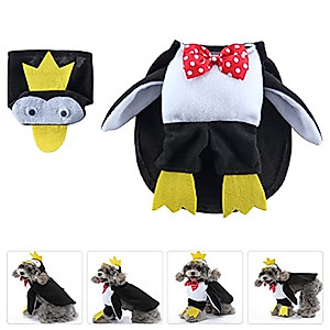 Penguin Dog Costume Halloween Dog Costume Penguin Pet Cosplay Clothes Walking Penguin Cute Cat Outfits Hat Halloween Christmas Cosplay Dress for Cat Dog Puppy Kitten