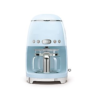 Coffee maker Nostalgia Retro 10-Cup Programmable Coffee Maker,Automatic Shut-Off & Keep Warm,Blue Drip Coffee Maker Keep Warm