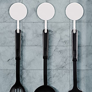 RensanR Adhesive Hooks,Hooks for Hanging Heavy Duty Wall Hooks Self Adhesive Towel Hook Waterproof Hooks for Keys Bathroom Shower Outdoor Kitchen Door Home Improvement Sticky Hooks