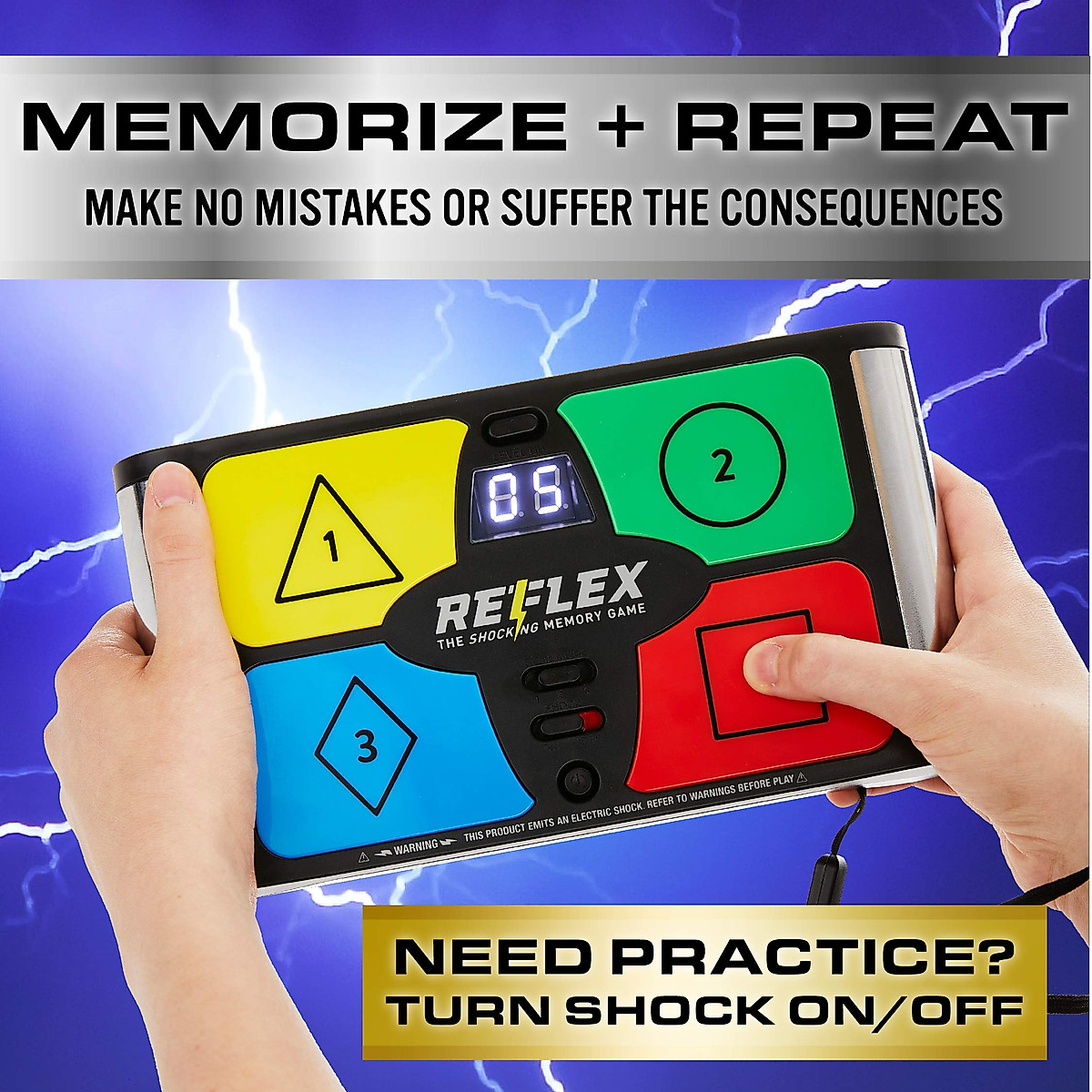 Paladone Reflex Shocking Memory Game - Electronic Memory Game with a Shock | Amazon Exclusive