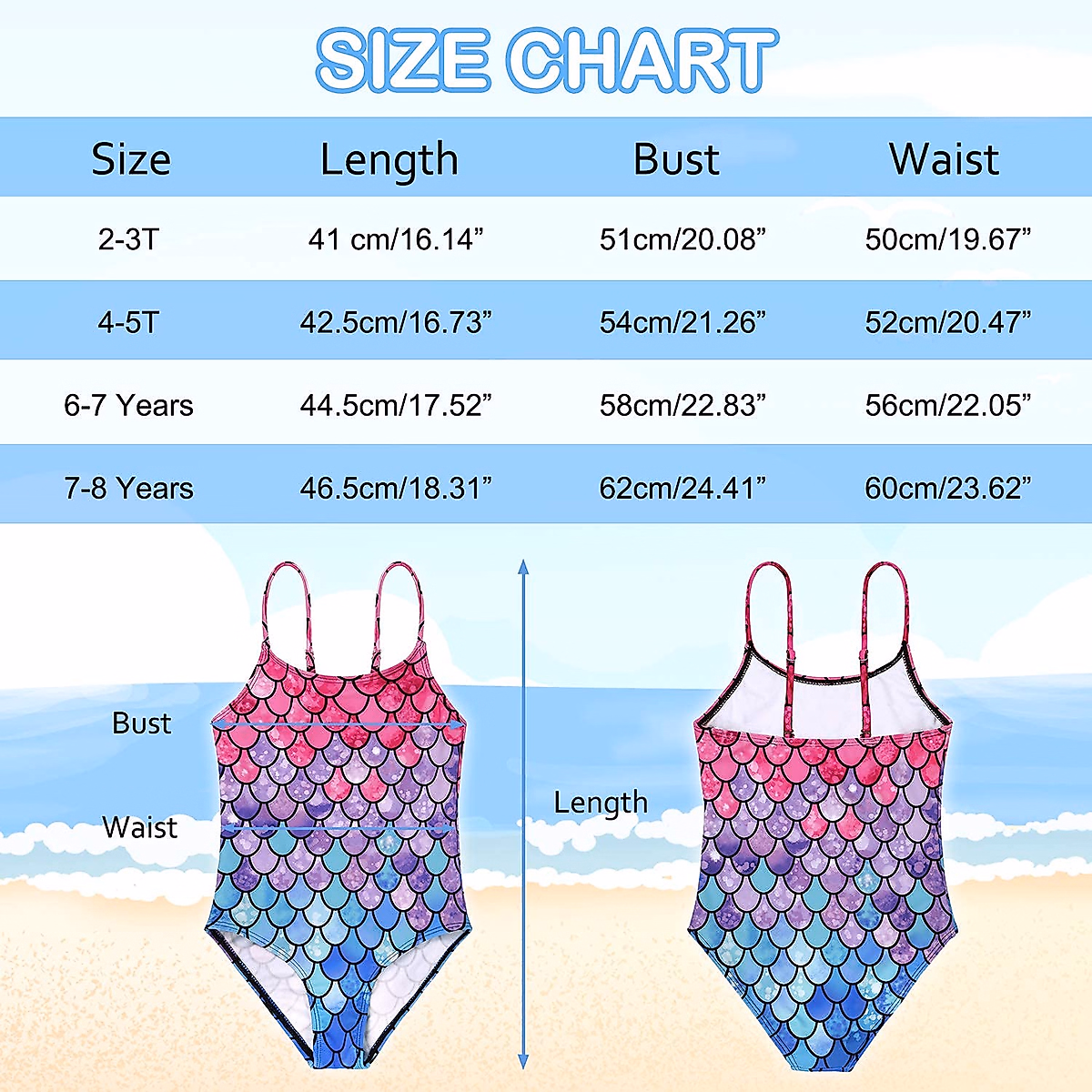 Zando Little Girls Bathing Suits One Piece Ruffle Kids Swimsuits One-Piece Baby Girls Swimsuit Size 4-5 Girls' Ruffle Sling Swim Suits UPF 50+ Beach Girls Bathing Suit 4-5 Years C Khaki Flowers 4-5T