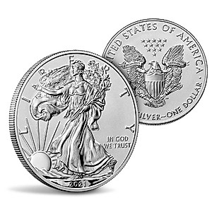 2021 Two-Coin Set Designer Edition American Eagle Silver Reverse Proof $1 Reverse Proof US Mint