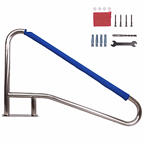 54" x 36" Pool Handrail - Sturdy and Safe Swimming Pool Stair Handle for Easy Access