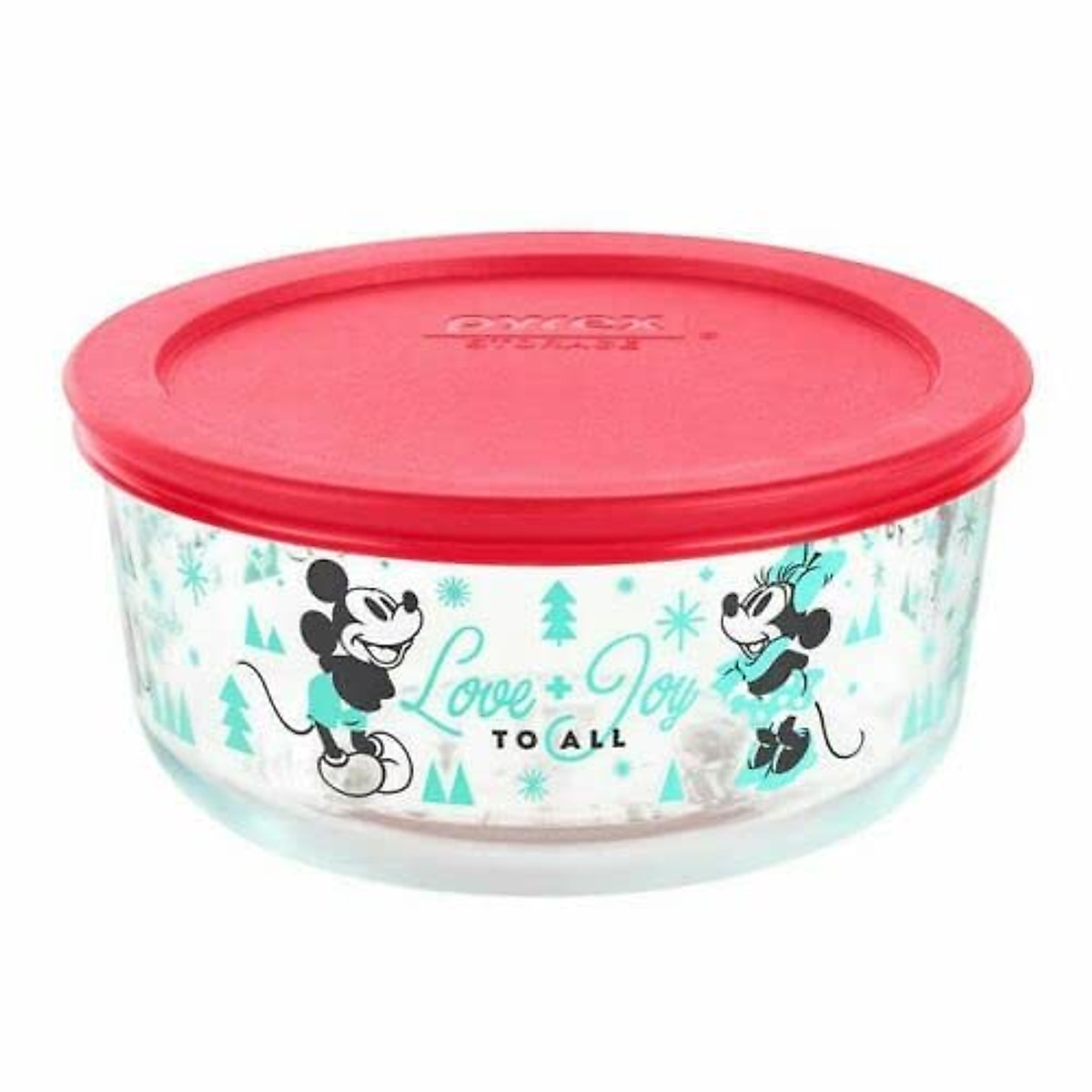 Pyrex Glass 8-piece Decorated Food Storage Set - Mickey & Minnie