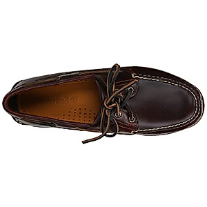 Timberland mens 2-eye Boat loafers shoes, Rootbeer/Brown, 8.5 US