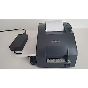 Epson C31C514767 Epson, TM-U220B, Dot Matrix Receipt Printer, Ethernet (E04), Epson Dark Gray, Auto Cutter, Power Supply Included Replaces C31C514667 (Renewed)