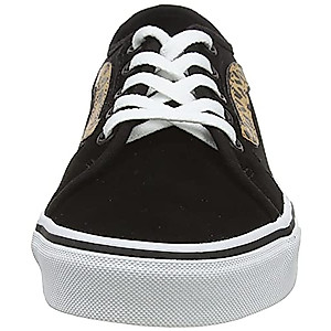 Vans Women's Low-Top Trainers Sneaker, Cheetah Stripe Black White, 8.5