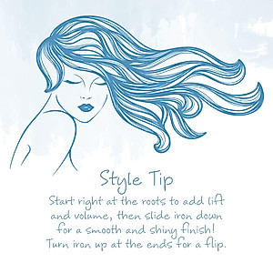 OhSoKind For Fine Hair Flat Iron; 1-inch Almond & Aloe Vera Flat Iron