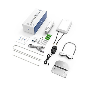 Wavlink Wireless 2.4GHz 300Mbps Long Range Weatherproof Outdoor AP/Repeater CPE Kit for PtP and PtMP Transmission | Point to Point WiFi Bridge | 2 * 2 MIMO 11dBi Antenna, 1.5km | Passive PoE Powered