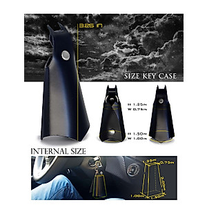 CAILLU KeyChain Leather Bat for men and women Car key fob case,Leather pop keys ring cover holder,intended for bmw man key chain