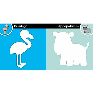 First Sticker Art: Zoo Animals: Color By Stickers for Kids, Make 20 Animal Pictures! (Perfect Christmas Gift, Stocking Stuffer for Ages 3+)