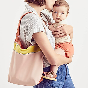 Esembly Waterproof Cloth Diaper Outer Cover (Monstera, Size 2) and Day Bag (Ink), Reusable and Washable Stylish Baby Essentials Set