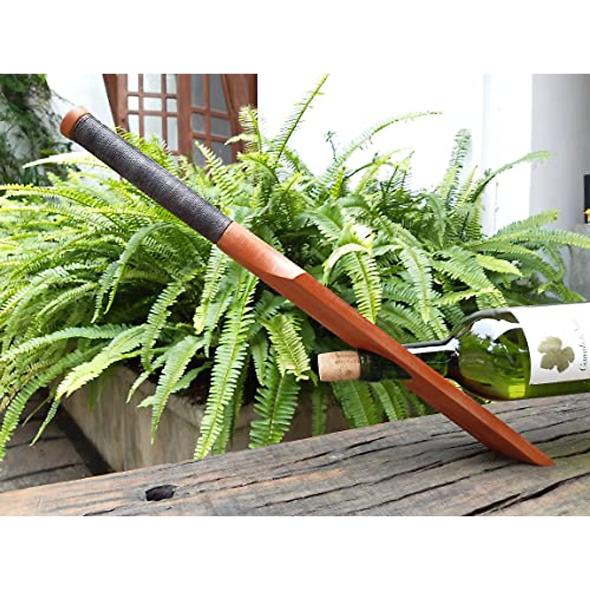 Wine Bottle Balancer/ Holder - Magic Bat - Unique Decorative Cricket Bat Design for Tabletop Display in Home, Kitchen, or Bar