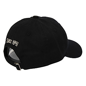 Jeep Vintage Script Logo Heavy Chino Twill Hat - Black