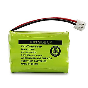 27910 Cordless Telephone Battery Compatible with AT&T 89-1323-00-0 Motorola SD-7501 RadioShack 23-959 23-894 Ni-MH 3.6V(Pack 2)