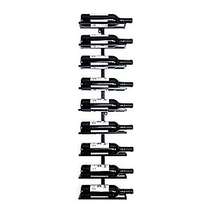 Stylish Simplicity Iron Wallmounted Wine Rack Wine Barrel Rack Wine Cellar Rack 9 Bottles, PIBM